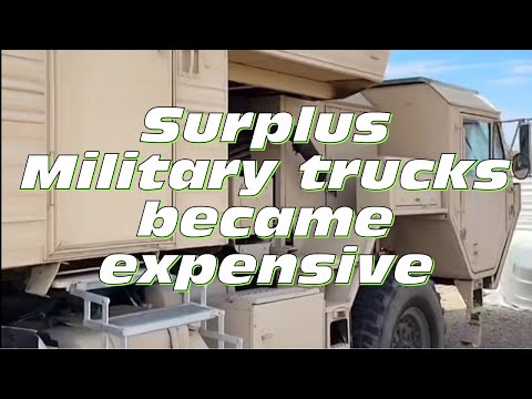 The cost to buy a used military truck