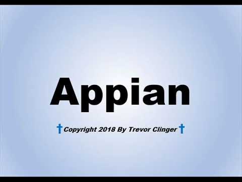 How To Pronounce Appian