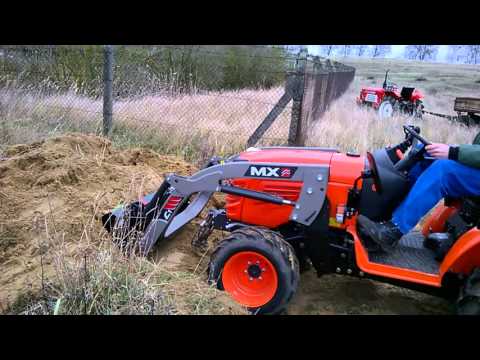 Sand fahren mit Yanmar 1610 und Kubota B 2420 ladet Teil 2