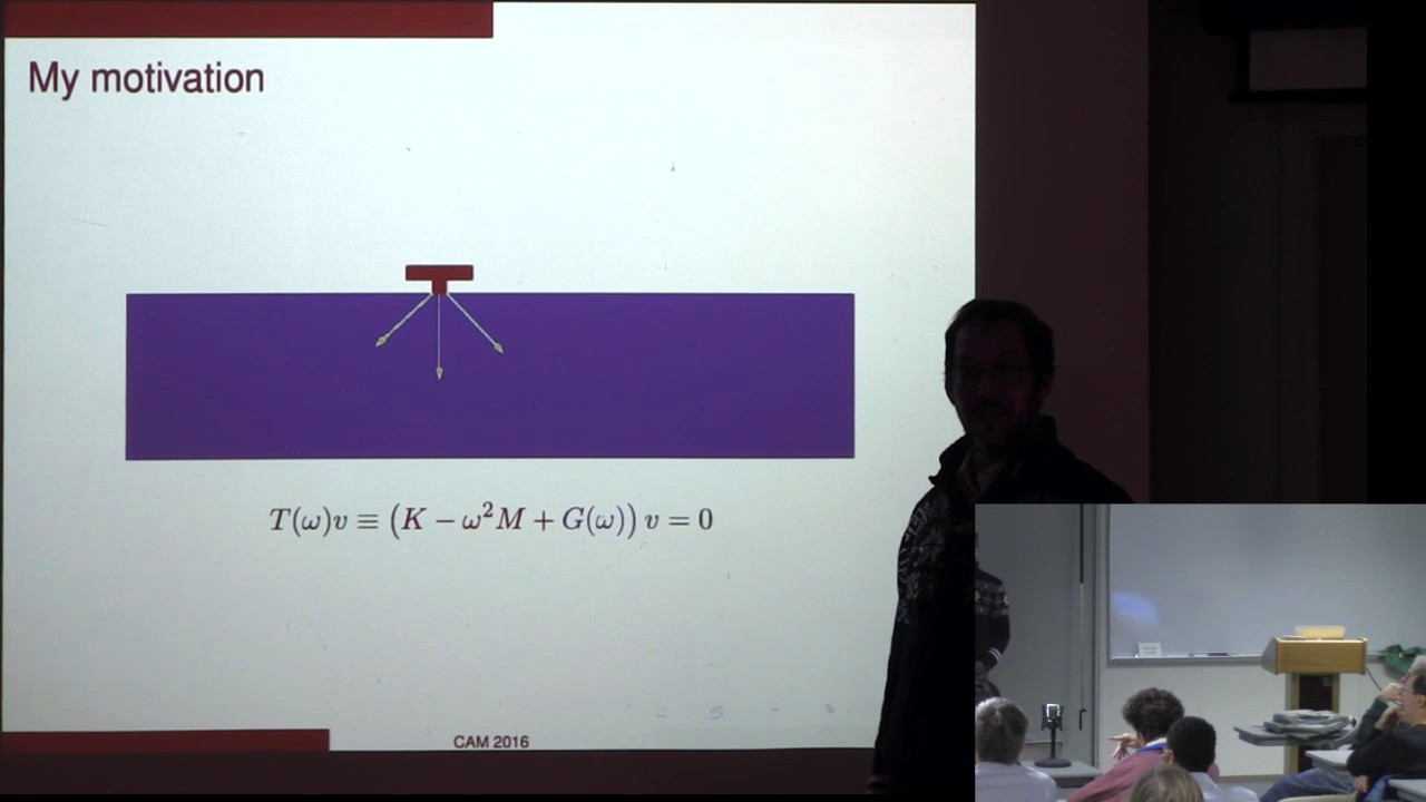 CAM Colloquium - David Bindel: Nonlinear Eigenvalue Problems: Theory and Applications