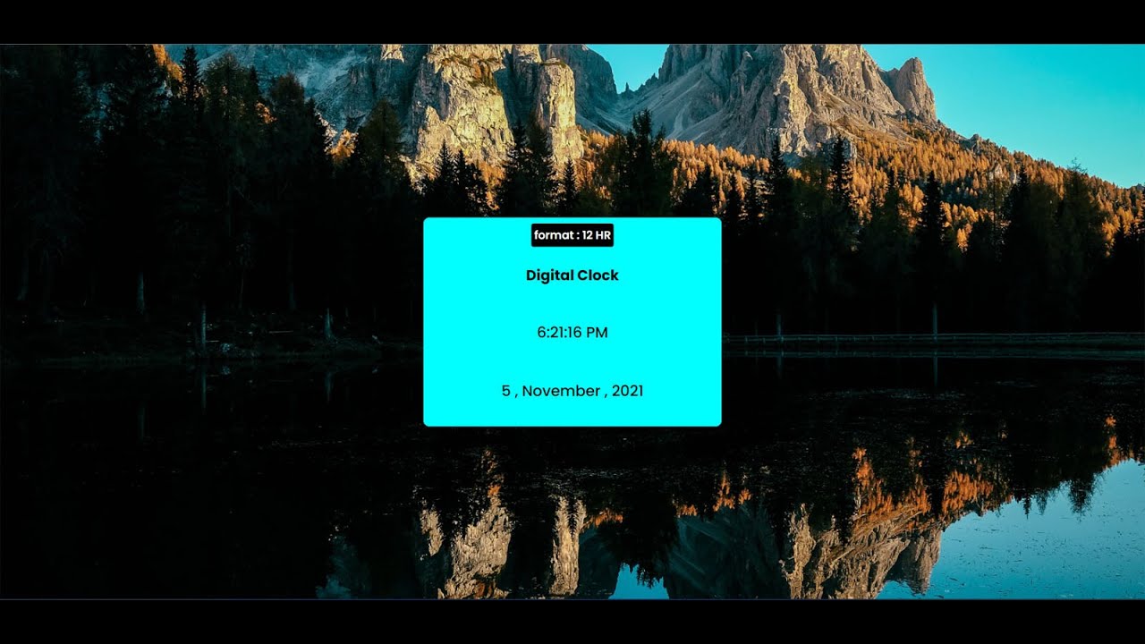 Programmed a Digital Clock (Web version)