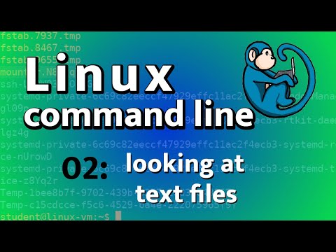 LCL 02 - looking at files using cat, more, less, head, tail - Linux Command Line tutorial forensics