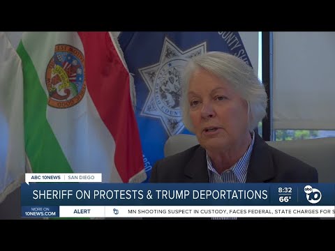 San Diego County Sheriff Martinez speaks on 'No Kings' protest, Trump's deportation push