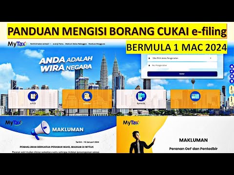 CARA ISI e-Filing BORANG CUKAI PENDAPATAN (e-Be) | Mula 1 Mac 2024