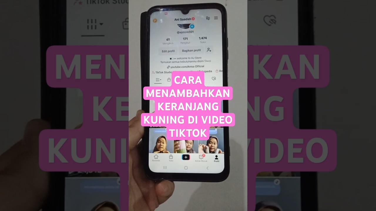 Cara Tautkan Keranjang Kuning di Video Tiktok #affiliatetiktok #tiktok #tutorial