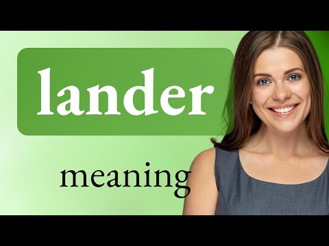 Lander — what is LANDER meaning