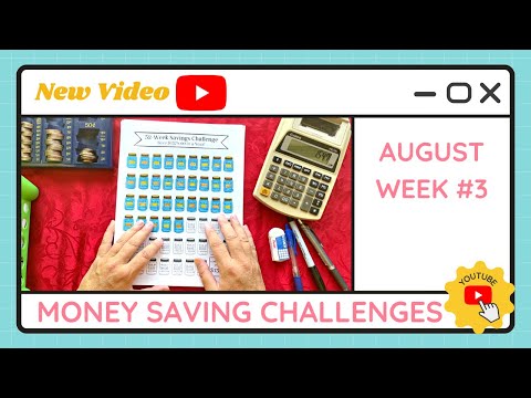 Money Saving Challenges - Budgeting for August Week #3 - TracEy Monster Savings on Etsy