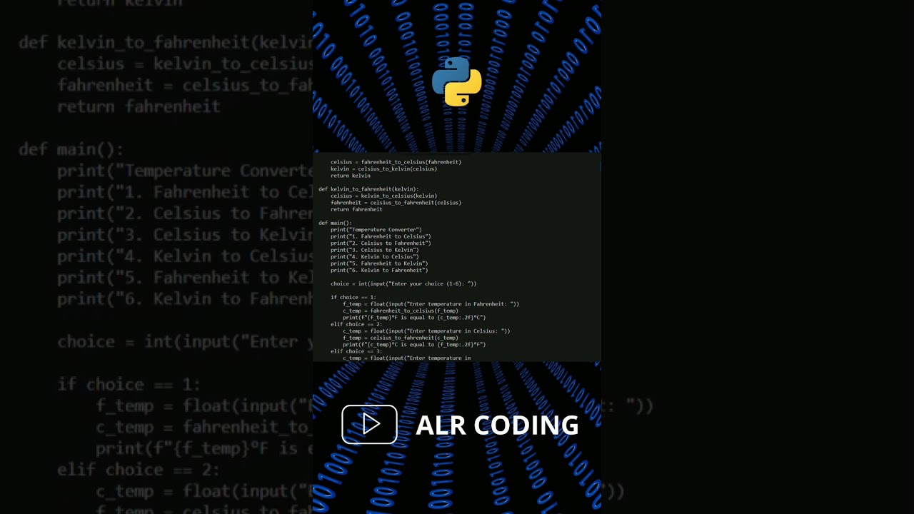How to make a Temperature Converter in Python