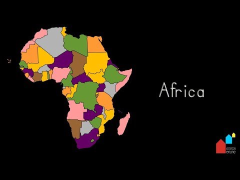 Countries of Africa, their Capital Cities and their Flags - Montessori Geography Presentation