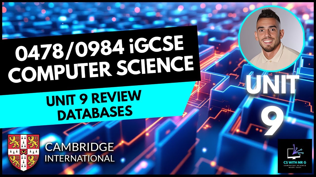 0478/0984 iGCSE Computer Science – Unit 9 Revision: Databases SQL┃Past Paper Practice┃Exam Questions