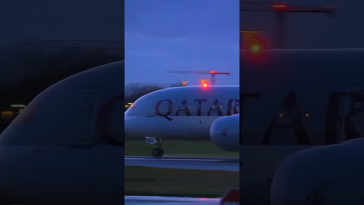 Smooth Silent Qatar Airways Boeing 787 Takeoff #aviation
