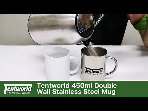 Tentworld 450ml Double Wall Stainless Steel Mug | Benefits, Close Look, Demo & Review