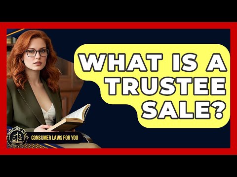 What Is A Trustee Sale? - Consumer Laws For You