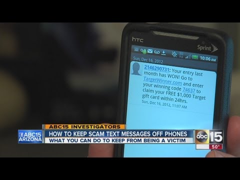 How to avoid scam text messages