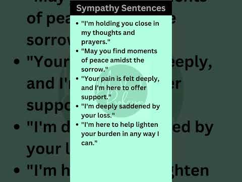 Sympathy Sentences | Daily Use Sentences #learnenglish #shorts