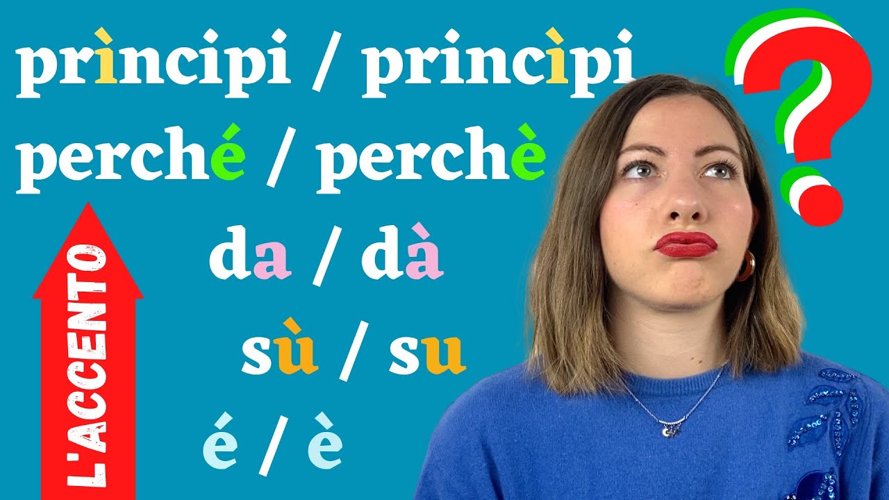 L’ACCENTO nella LINGUA ITALIANA: Tonico e Grafico – Quando si usa? Come ...