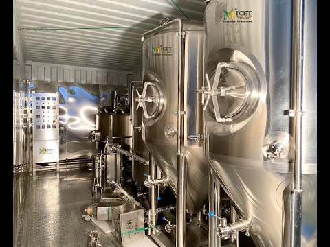 300L Containerized concept Brewery for India project