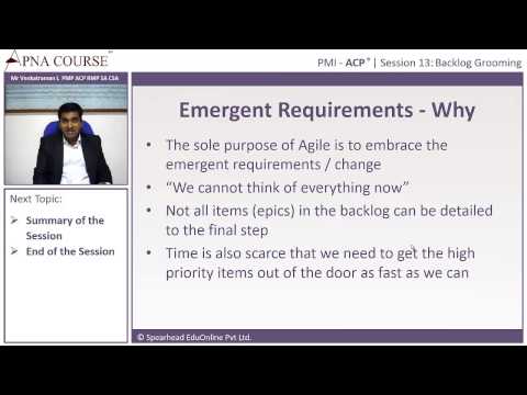 Agile Certified Practitioner | What is Backlog Grooming?