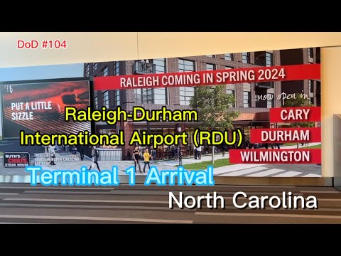 Raleigh-Durham International Airport (RDU) Terminal 1 Arrival, North Carolina