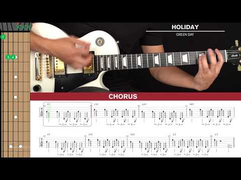 Holiday Guitar Cover Green Day 🎸|Tabs + Chords|