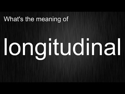 What Does "longitudinal" Mean and How Do You Pronounce It?