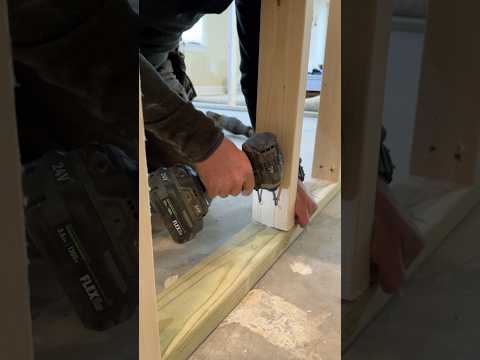 How to attach studs to a wall frame