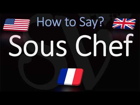How to Pronounce Sous Chef? (CORRECTLY) English, French Pronunciation