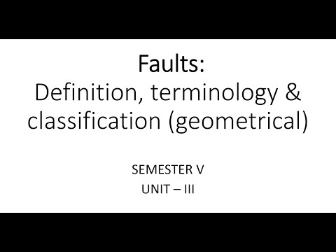 FAULTS 1. Geology (Earth Sciences)