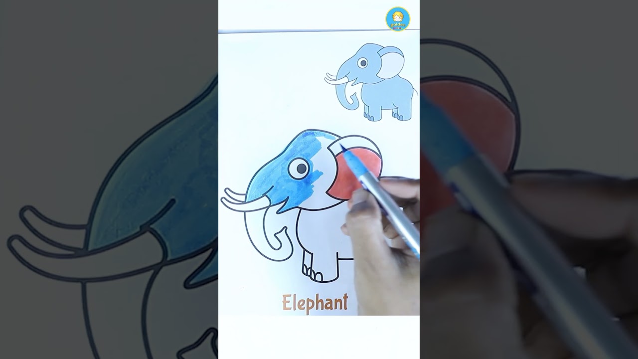 Elephant Drawing | How To Draw Elephant | Elephant Drawing Easy | #elephant #hathiraja #drawing