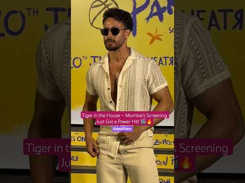 Tiger Shroff Joins Bollywood Icons at Aamir’s Sitaare Zameen Par Screening! 🌟🎥