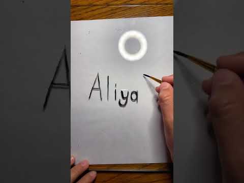 Writing the name Aliyah. What name should I do next?