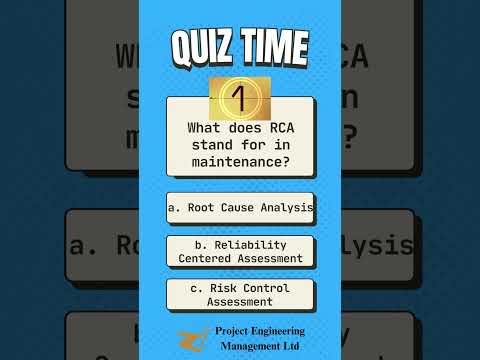 Maintenance #quiz time! What does RCA stand for? #shorts