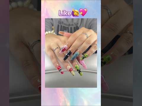 choose your nails💅✨😍#aesthetic #nailsart #nostalgia #trending #shimmerandshine