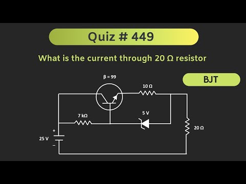 BJT (Bipolar Junction Transistor) Solved Problem - Quiz - 449 Video ...