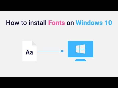 How to install Fonts on Windows 10