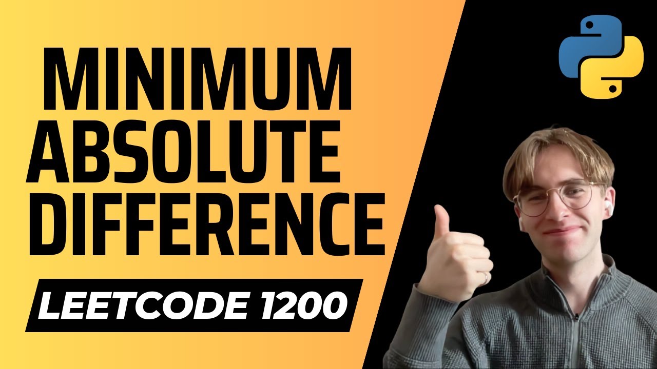 1200. Minimum Absolute Difference - LeetCode Python Solution