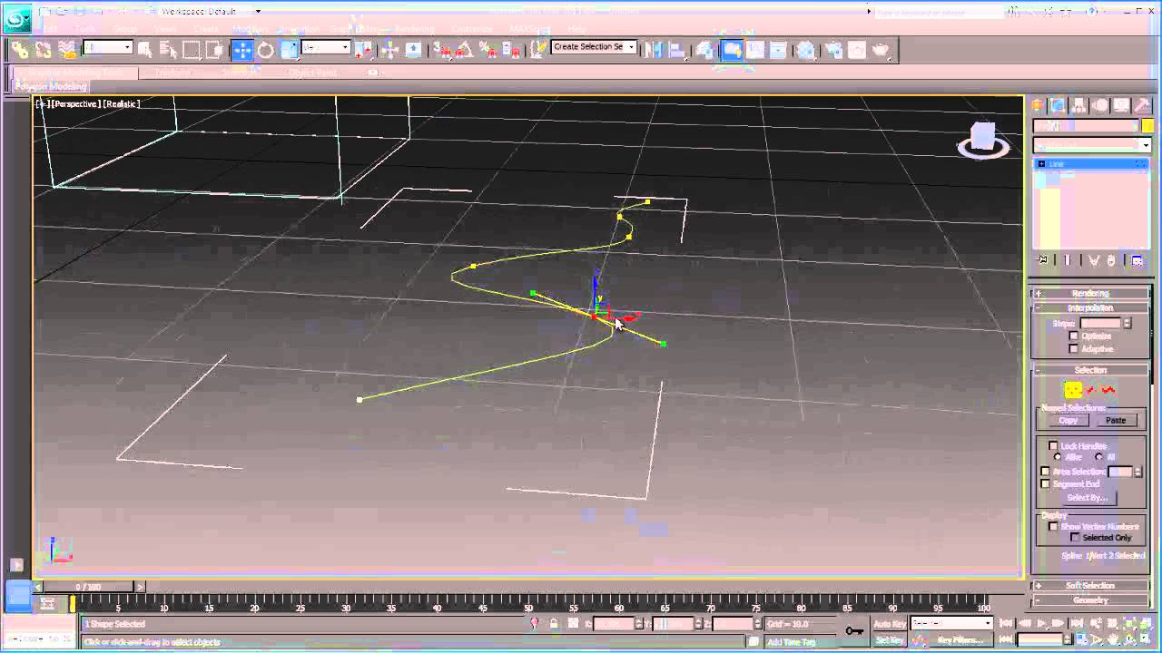 3ds Max tutorial - Welding Spline Vert