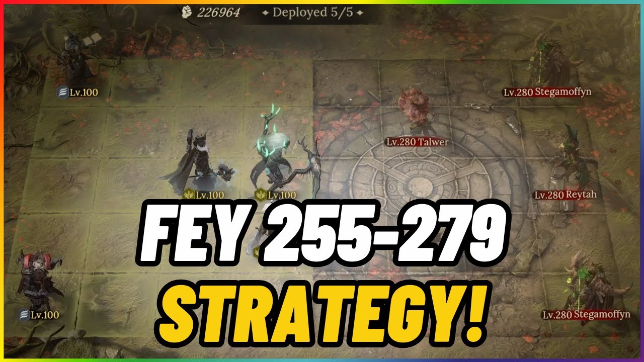 [Fey Series] Fey Meander 255-279 Strategy & Formation Everyone Can Do In DragonHeir Silent Gods