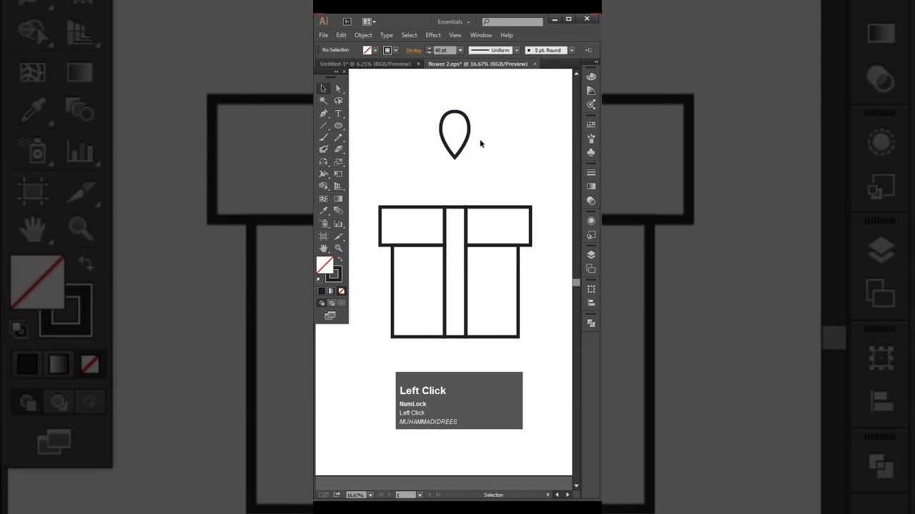 Gift Box icon tutorial in Adobe Illustrator