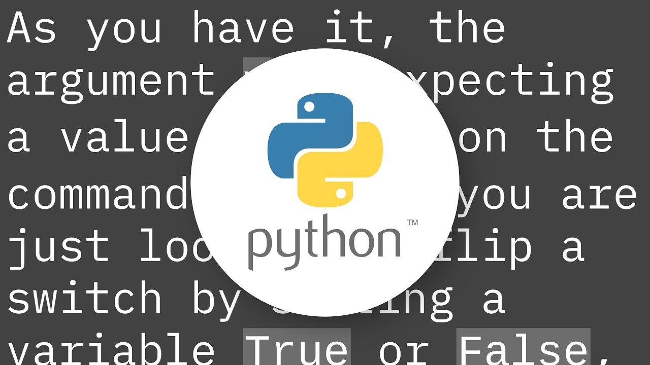 Python argparse command line flags without arguments