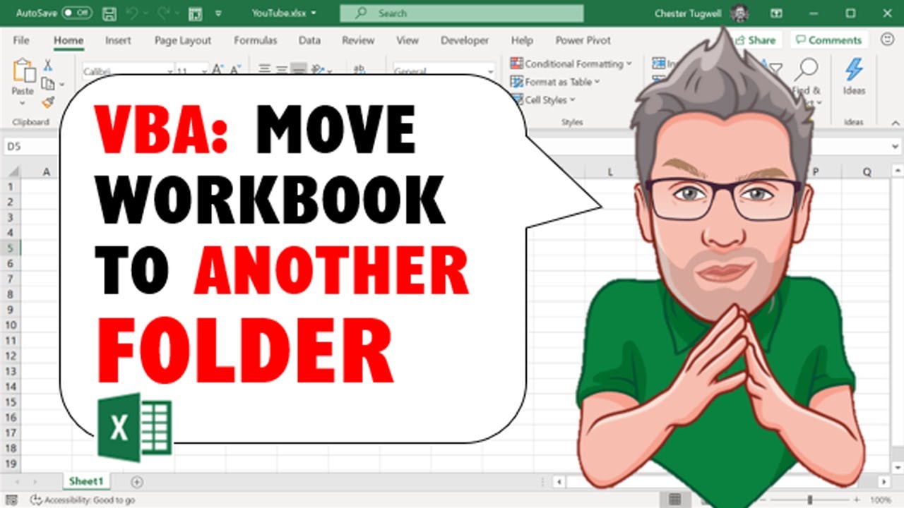 Excel VBA: Move Workbook to Another Folder