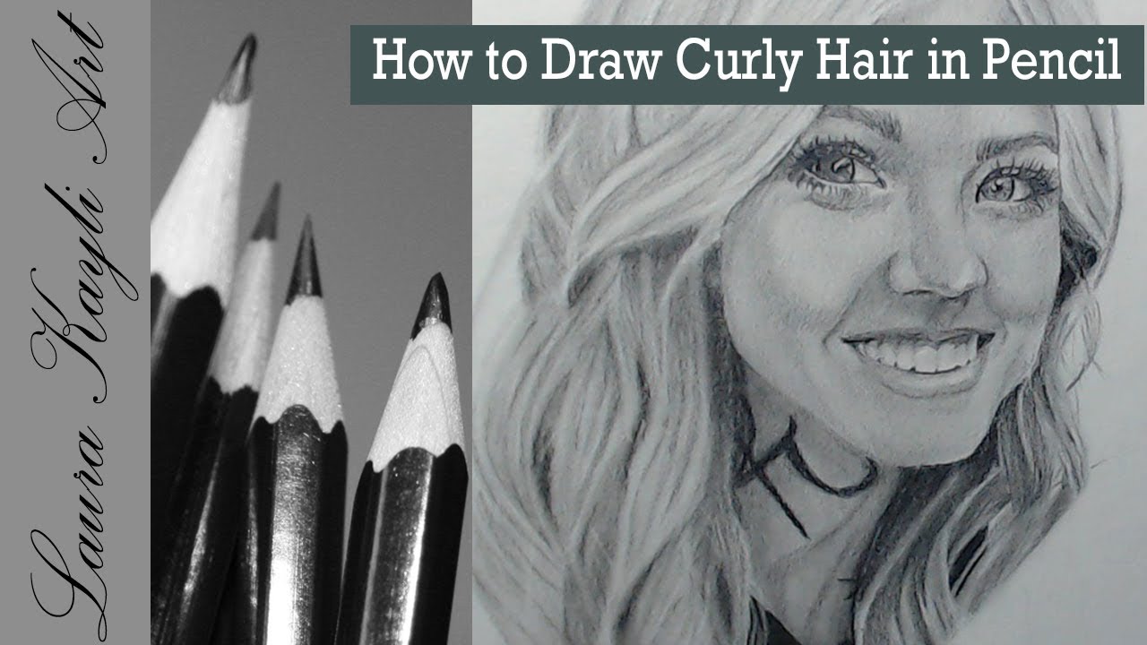 How to Draw Realistic Hair in Graphite: Curly, Light Hair Tutorial