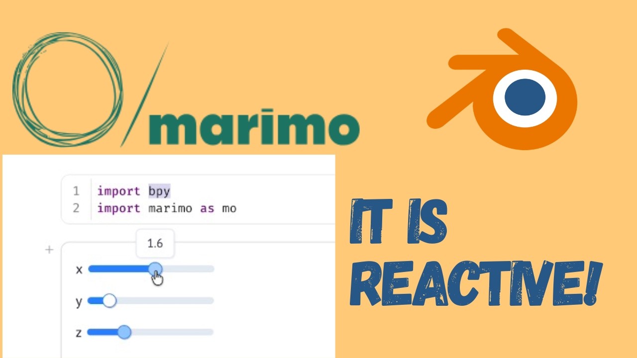 Marimo: First look at reactive python notebooks in Blender