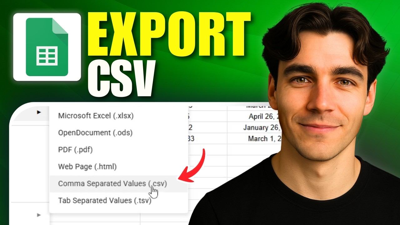 How to Export or Download a CSV From Google Sheets (Tutorial 2026)