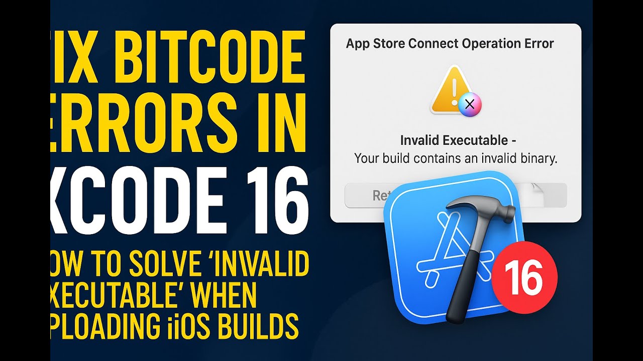 Fix Bitcode Errors in Xcode 16 | How to Solve 