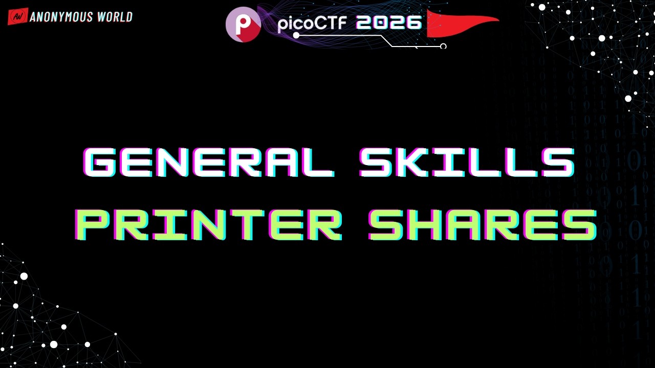Printer Share Pico CTF 2026 Walkthrough | General Skills