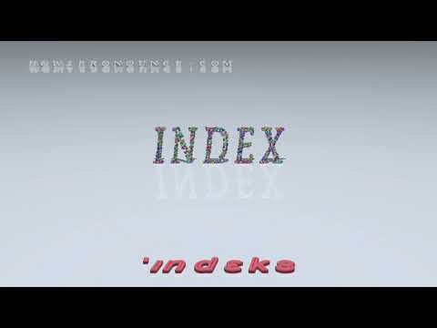 index - pronunciation + Examples in sentences and phrases