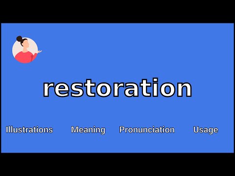 RESTORATION - Meaning and Pronunciation