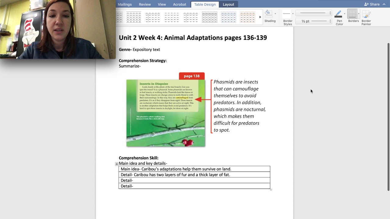 U2W4 Animal Adaptations Grade 4