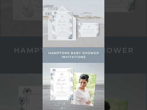 Beach Baby Shower Invitation ideas π #babyshower #babyshowerinvitation #beach #hamptons